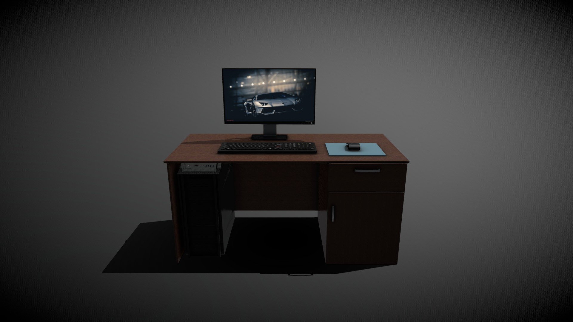 computer table - Buy Royalty Free 3D model by umarahmed077 ...