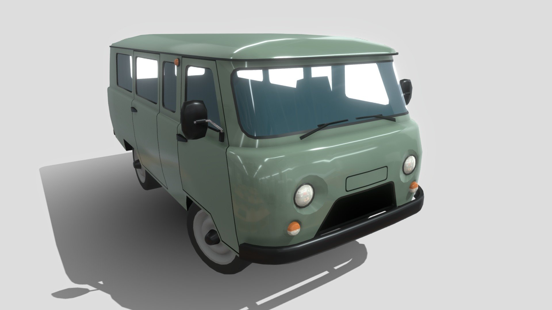 UAZ 452 "Buhanka" LOW POLY - 3D model by Royd45 [d03dac5] - Sketchfab