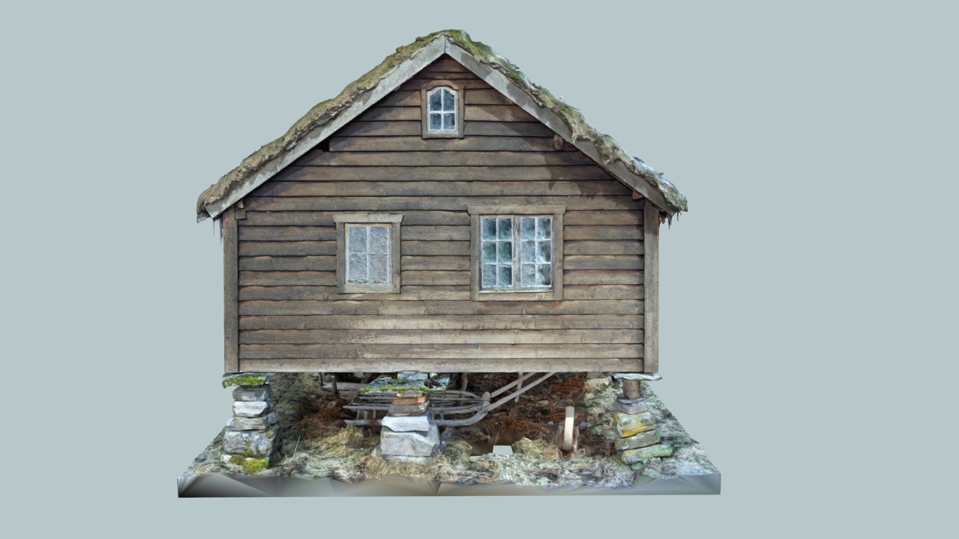 Brudavolltunet stabbur - 3D model by Kystverkmusea [d03f476] - Sketchfab