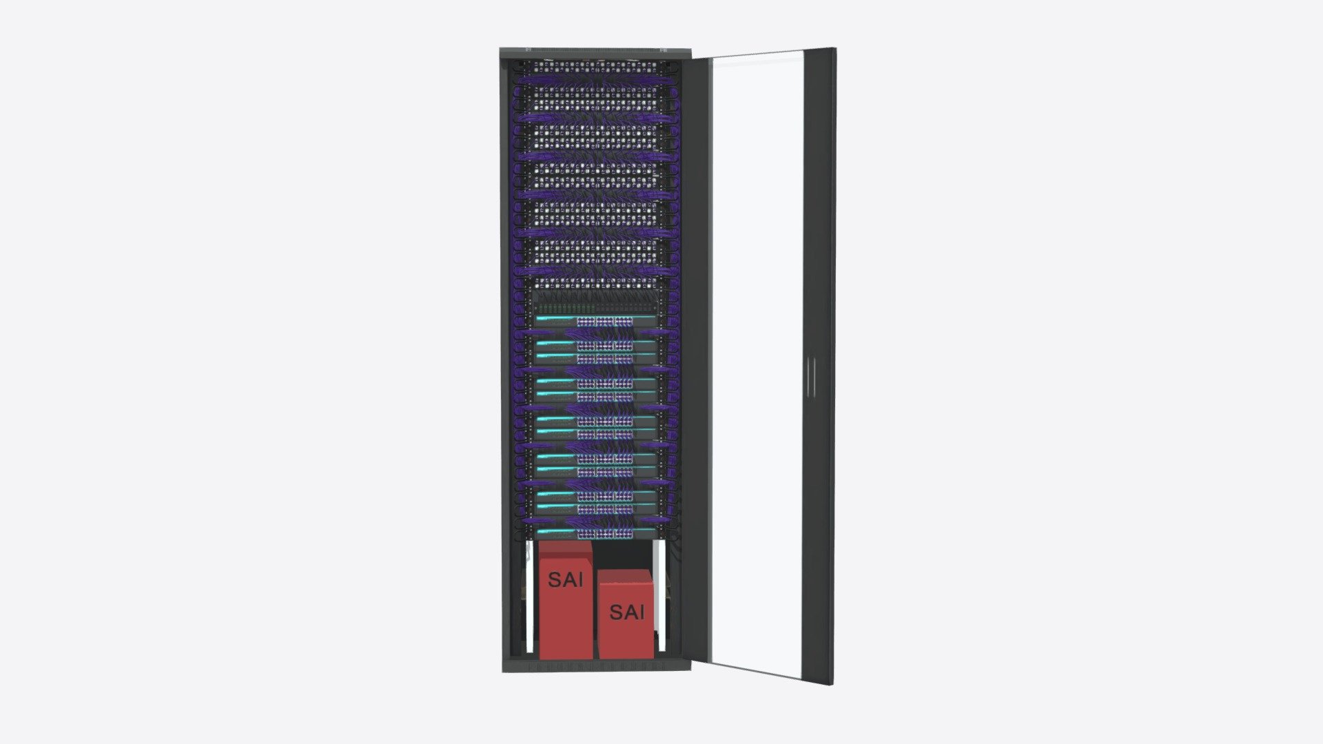 Configuración a medida Smart Rack Plus 47U - v3 - 3D model by OPENETICS ...
