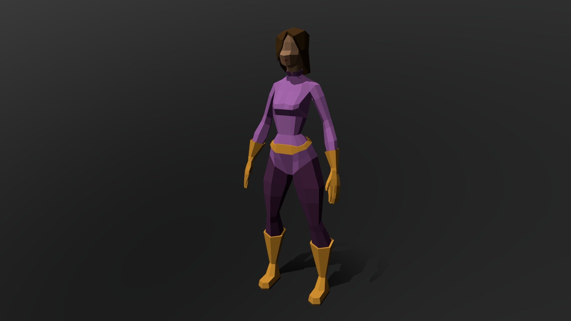 Spy Girl #1 | No Rig | Low poly - 3D model by Никита Шушурихин ...