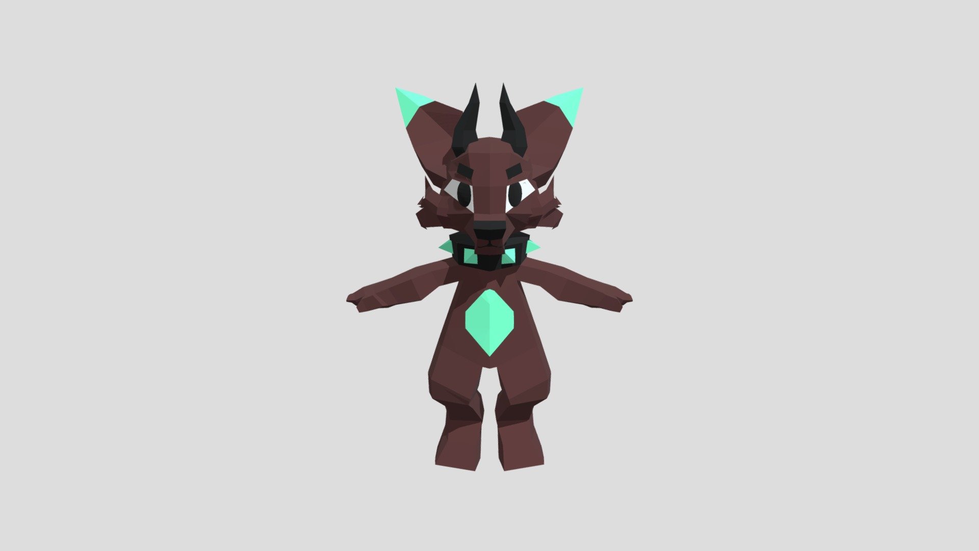 Low poly wolf - 3D model by Pohe Ritchi (@Pohe) [d0434a6] - Sketchfab