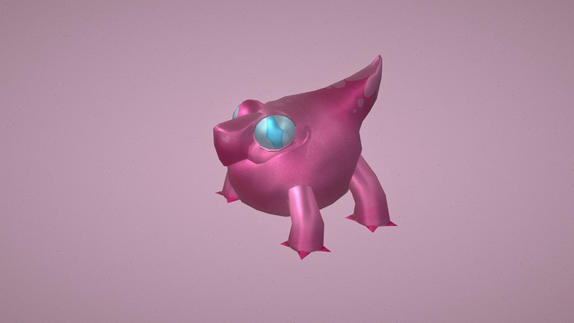 Pink Sparkly DinoDog - 3D model by Izzy (@AyaOIsmail) [d0445f1] - Sketchfab