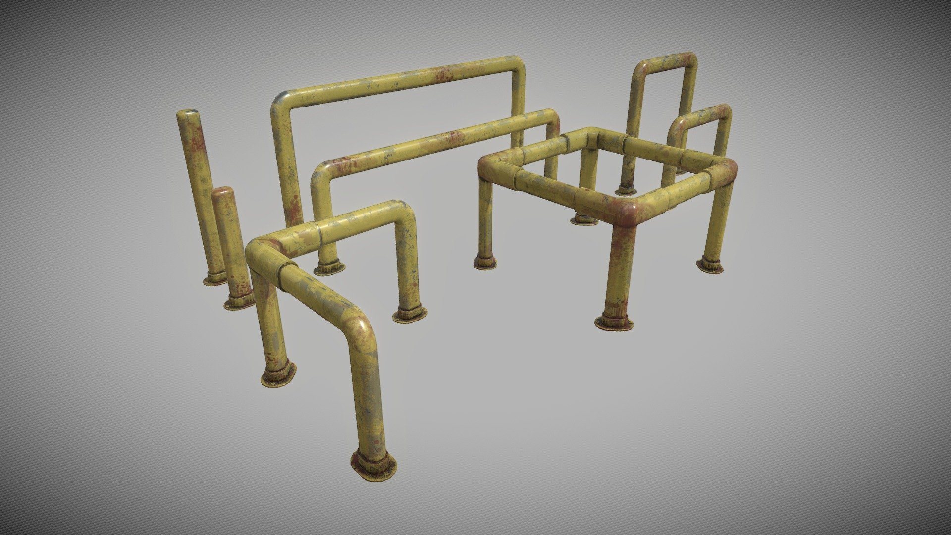 Barrier Pack - 3D model by Timothy Hill (@timothyhill) [d0456b4 ...