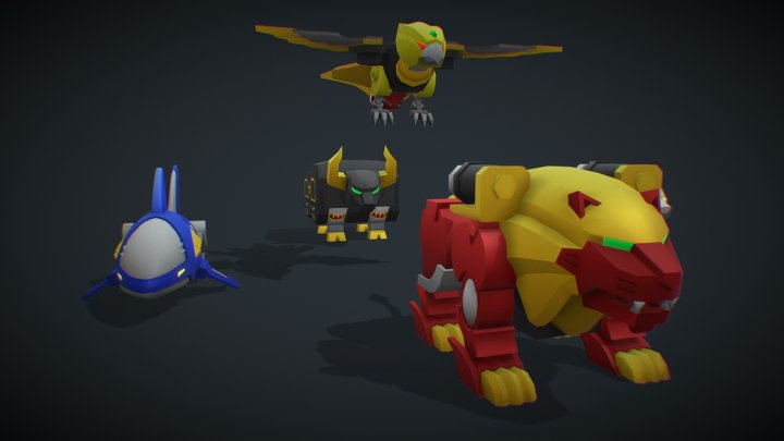 GaoKing - Wild Zords - 3D model by Marcos Faci [d046d71] - Sketchfab
