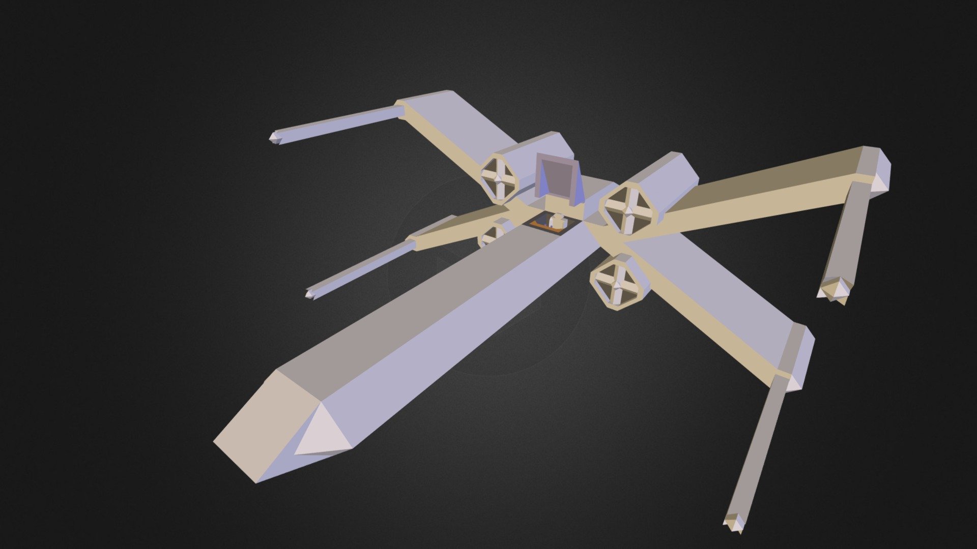 X-Wing - 3D model by Dani (@daniii) [d0473f2] - Sketchfab