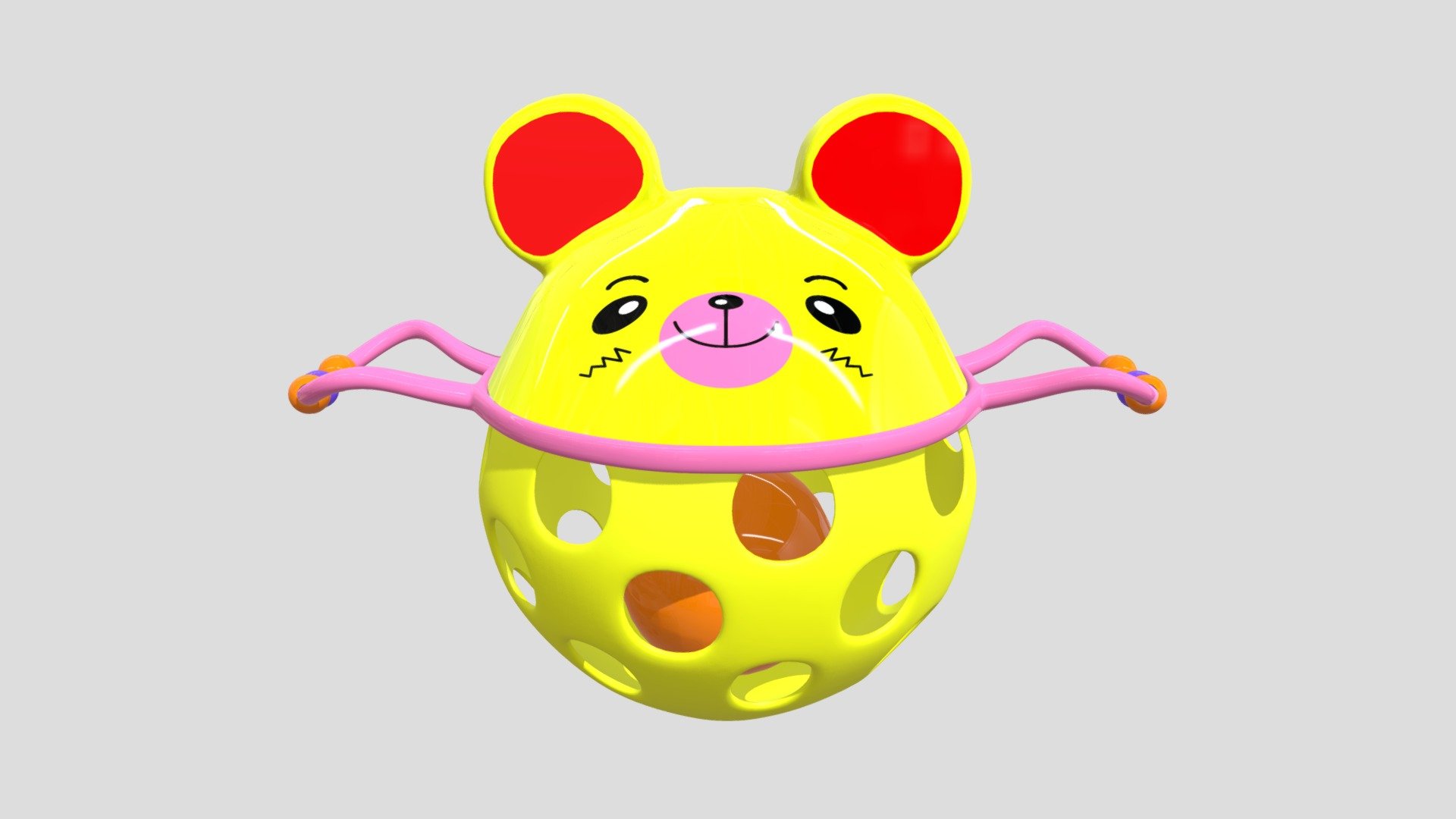 Baby Rattle Toy Bear - 3D model by vokman [d0477a7] - Sketchfab