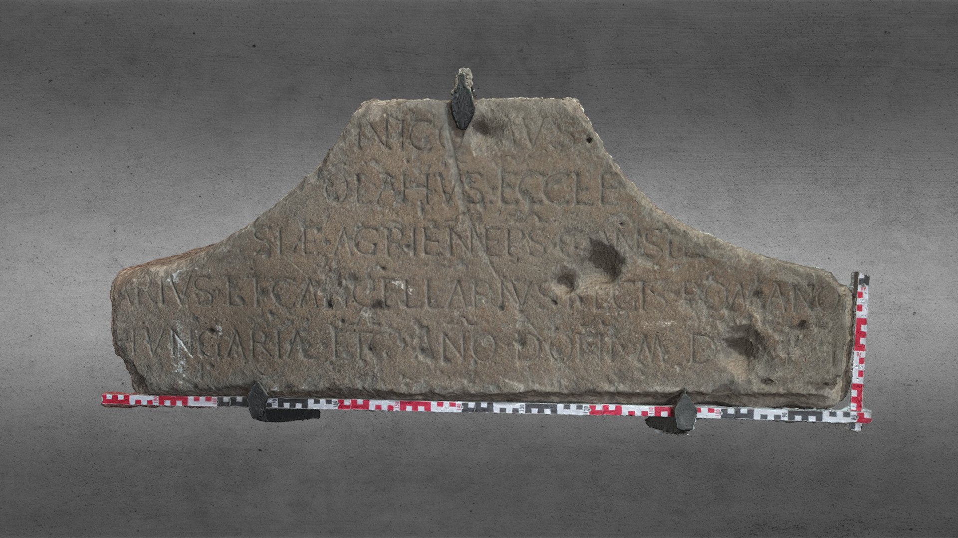Oláh Miklós egri püspök kőtáblája 1552-ből - 3D model by Istvan Dobo ...