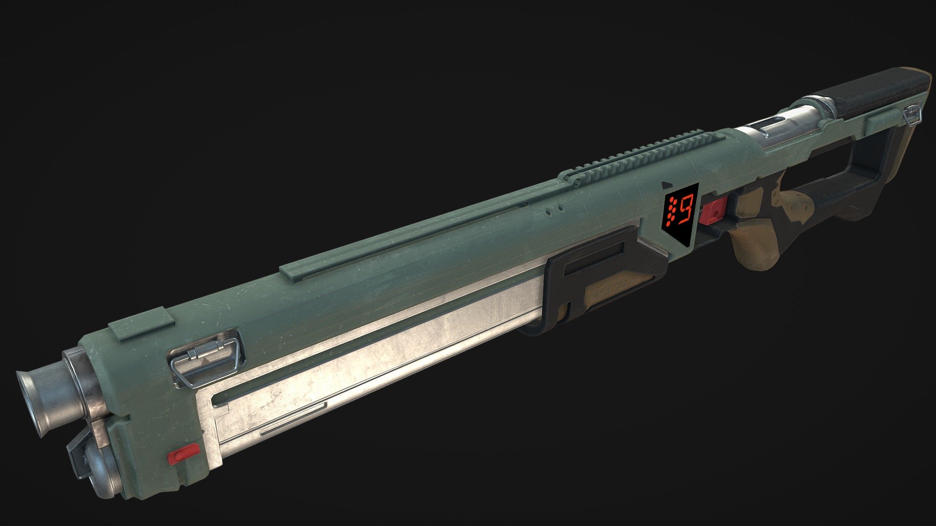 SNS-10 Shotgun - 3D model by Viktor Van Meerssche (@ViktorVanMeerssche ...