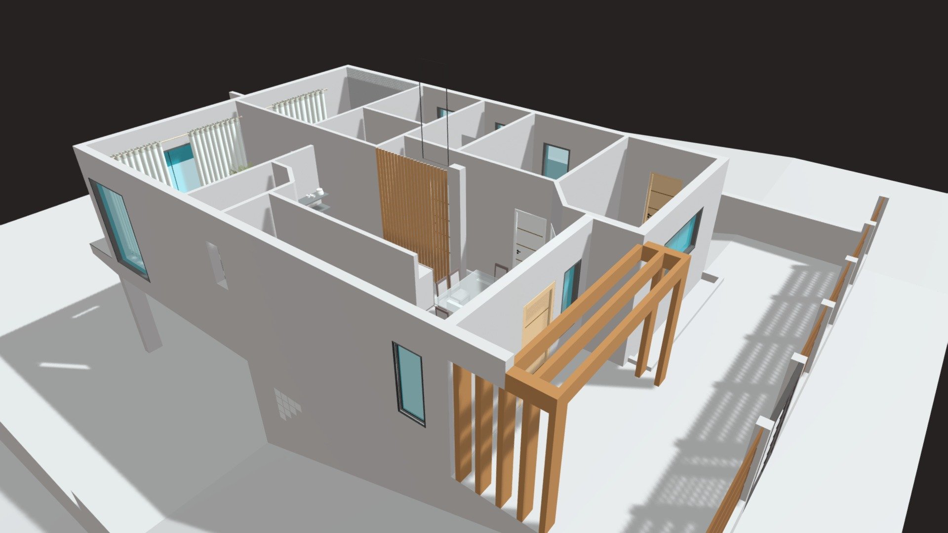 Projeto casinha Bruno e Beth - 3D model by Bruno_Anami [d04d515 ...