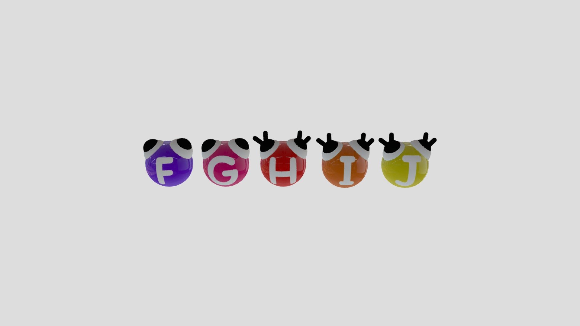 FGHIJ - Download Free 3D model by letter-lovers123 [d04fd9b] - Sketchfab