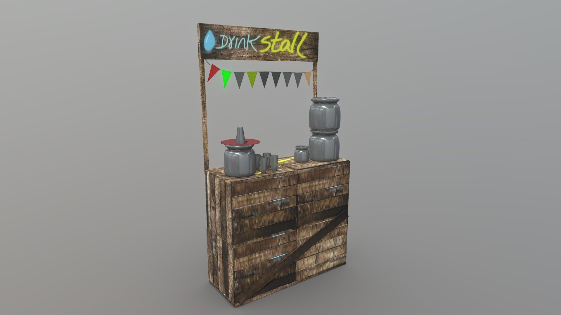 Stall - Download Free 3D model by AnishRoyalinc [d056764] - Sketchfab