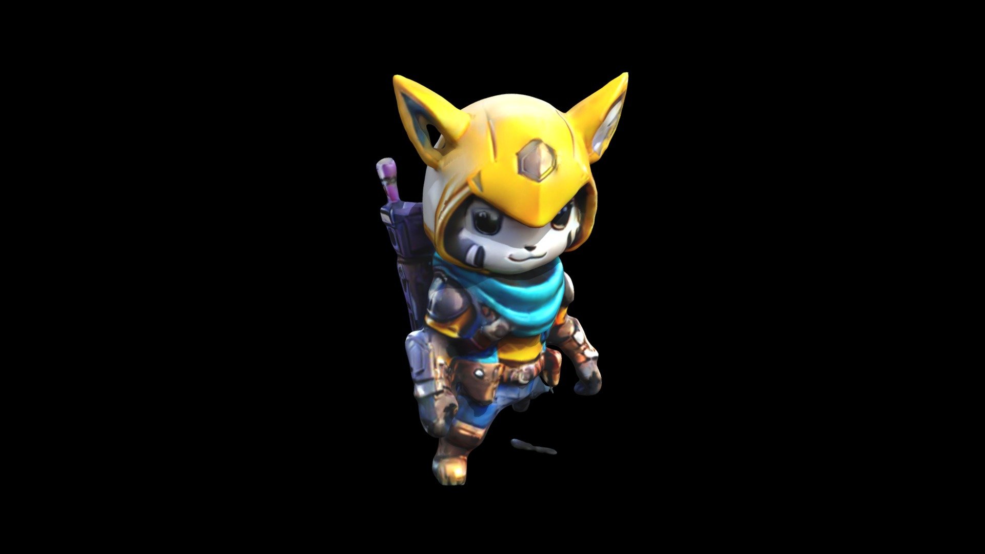 Cartoon character with animalistic features and - Download Free 3D ...