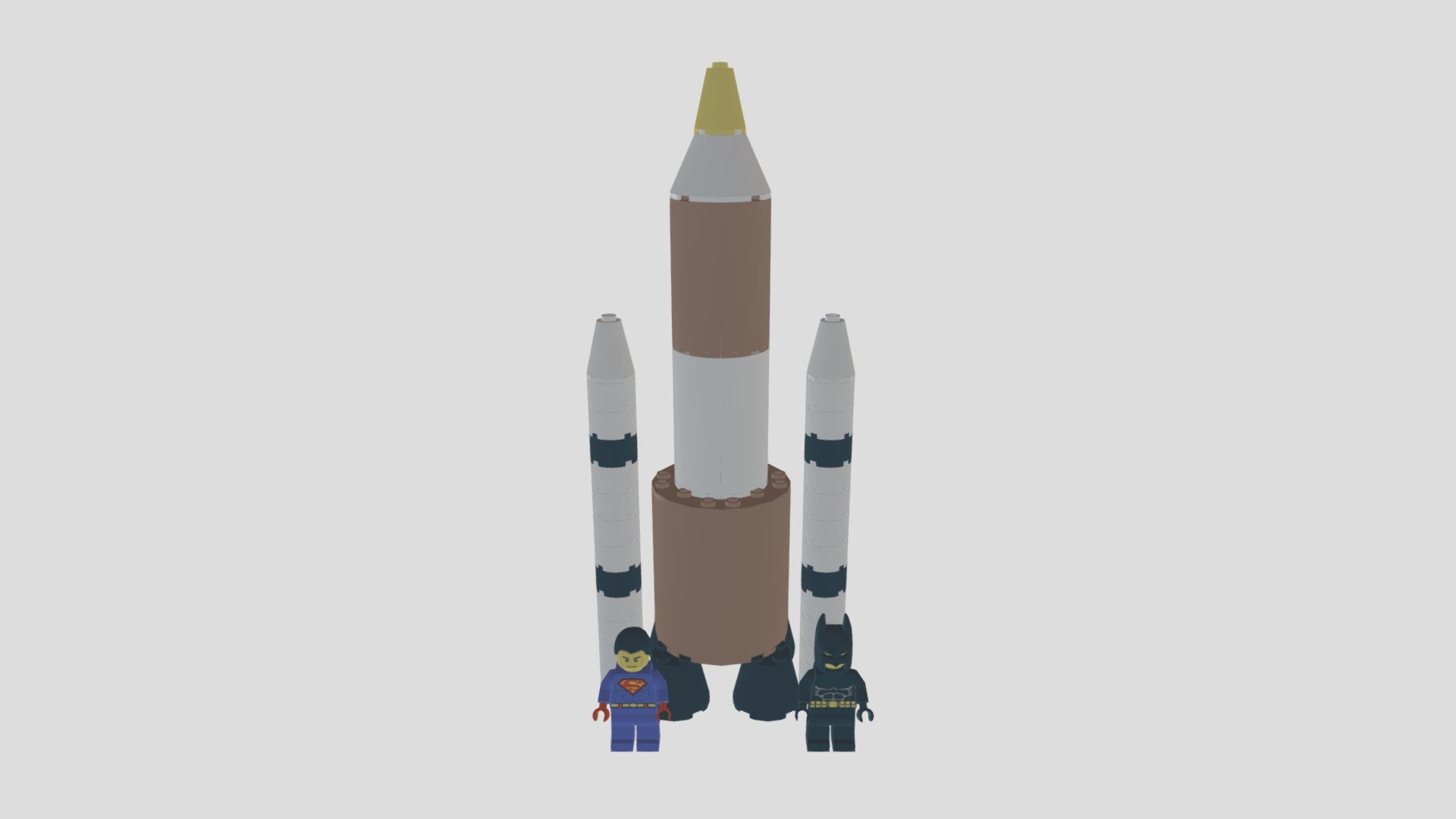 lego rocket - 3D model by stenhousem [d058794] - Sketchfab