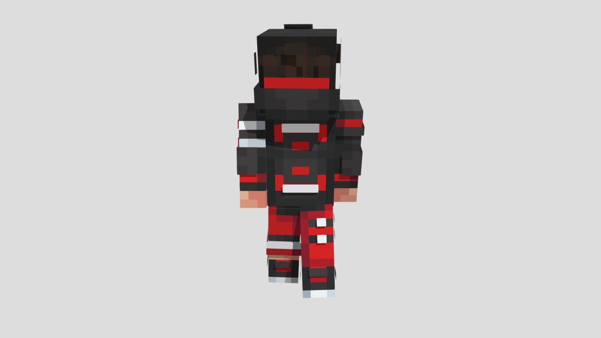 Minecraft Skin (Red Clutter) - 3D model by unisia_kcb [d058a9f] - Sketchfab