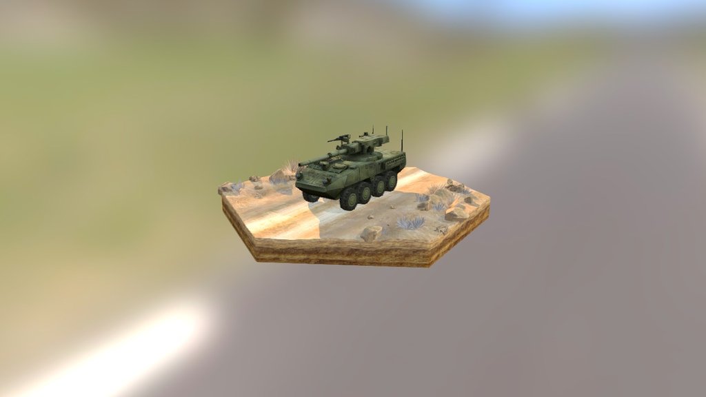 Stryker MGS Low - 3D model by Retroepic [d058b1c] - Sketchfab