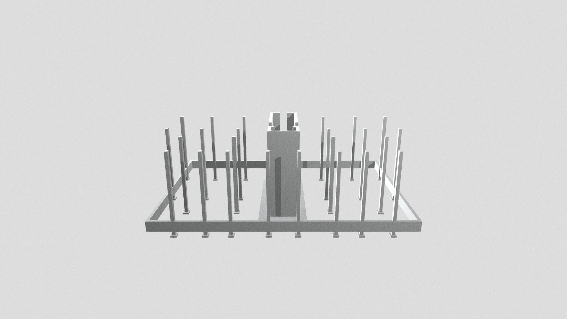 Skeletal Model - Foundations - 3D View - {3D} - 3D model by ...