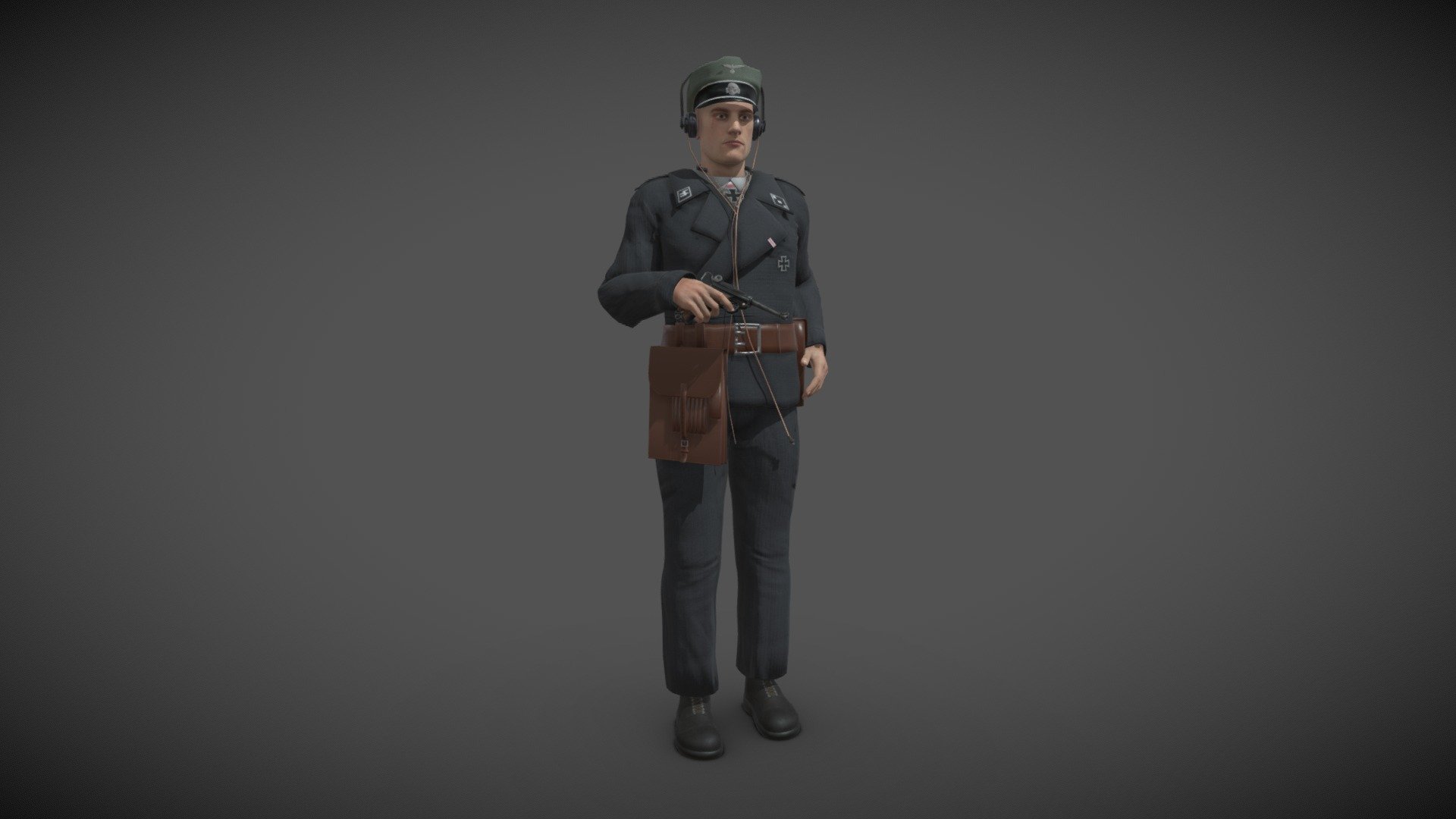 German Panzer Commander. WWII - 3D model by Museum of the Second World ...