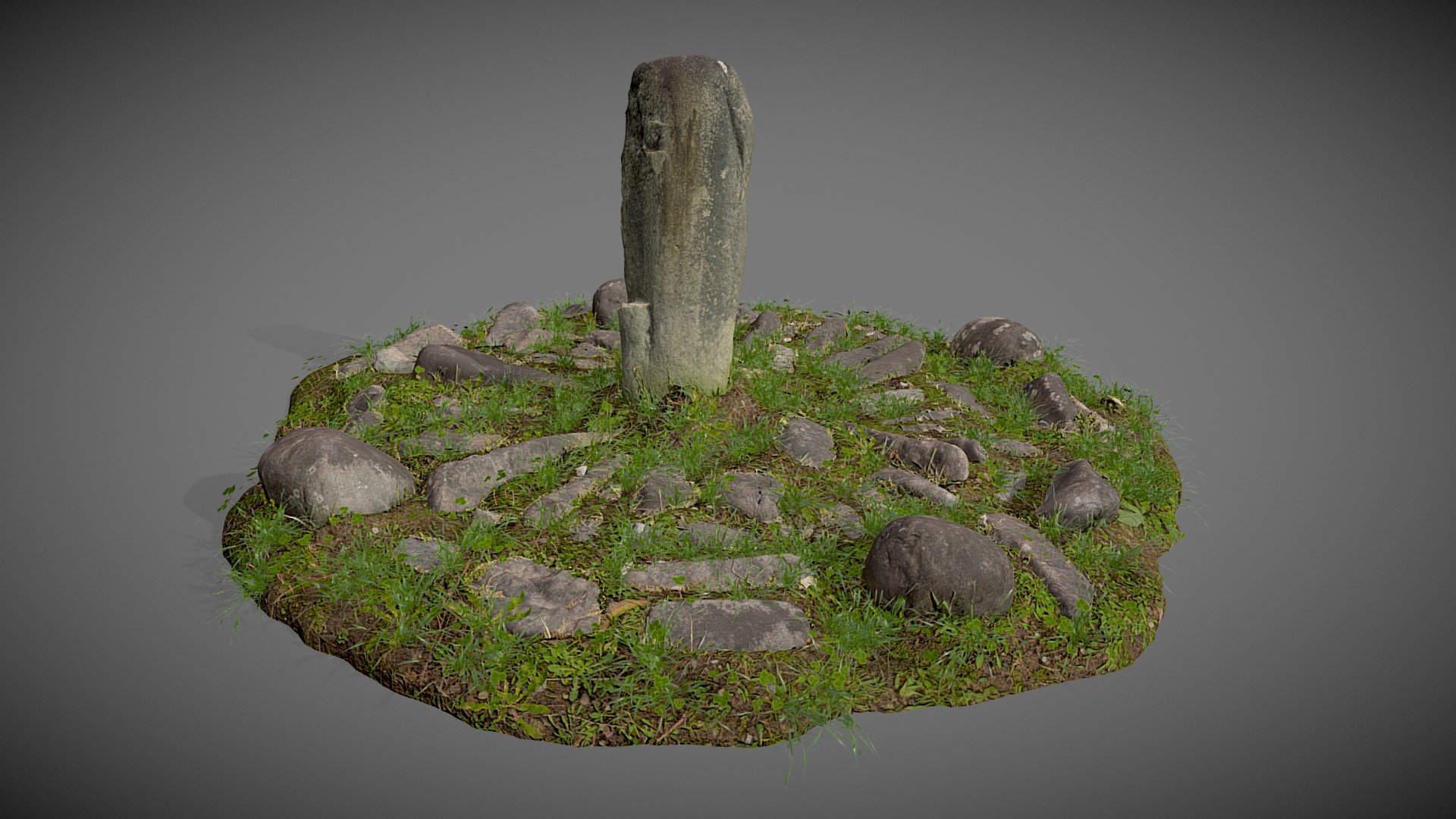 Stone Sundial at Oyu Stone Circle Site - 3D model by CoreyNoxon ...