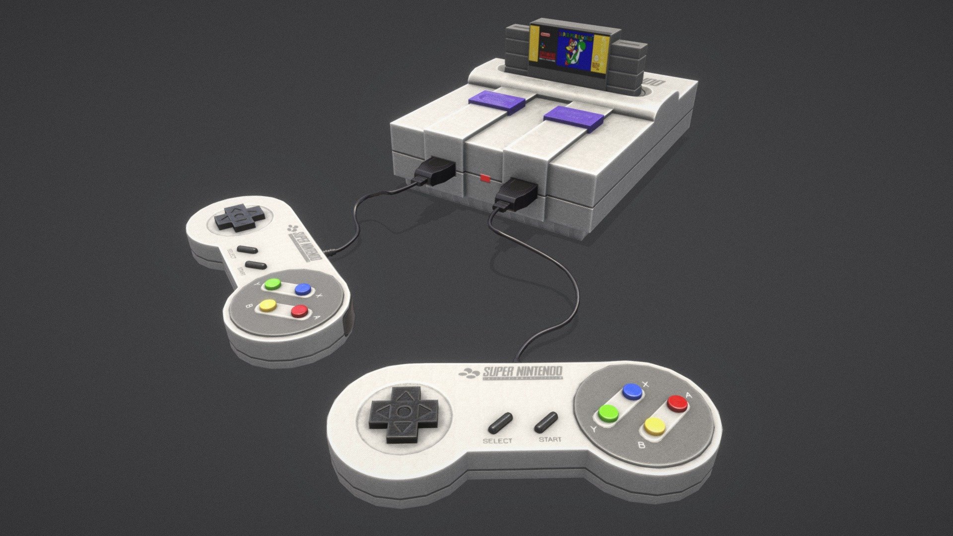 Classic Mini Retro Game Console - 3D model by adamar.art [d060345 ...