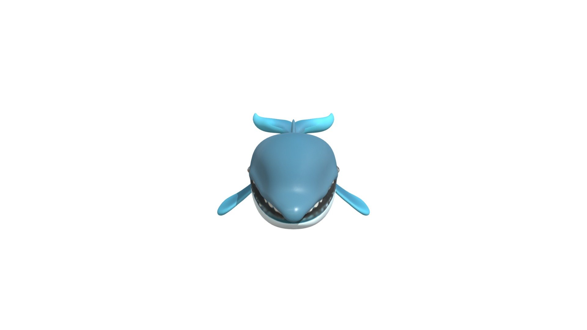 Cartoon whale character - 3D model by larsv [d0618c0] - Sketchfab