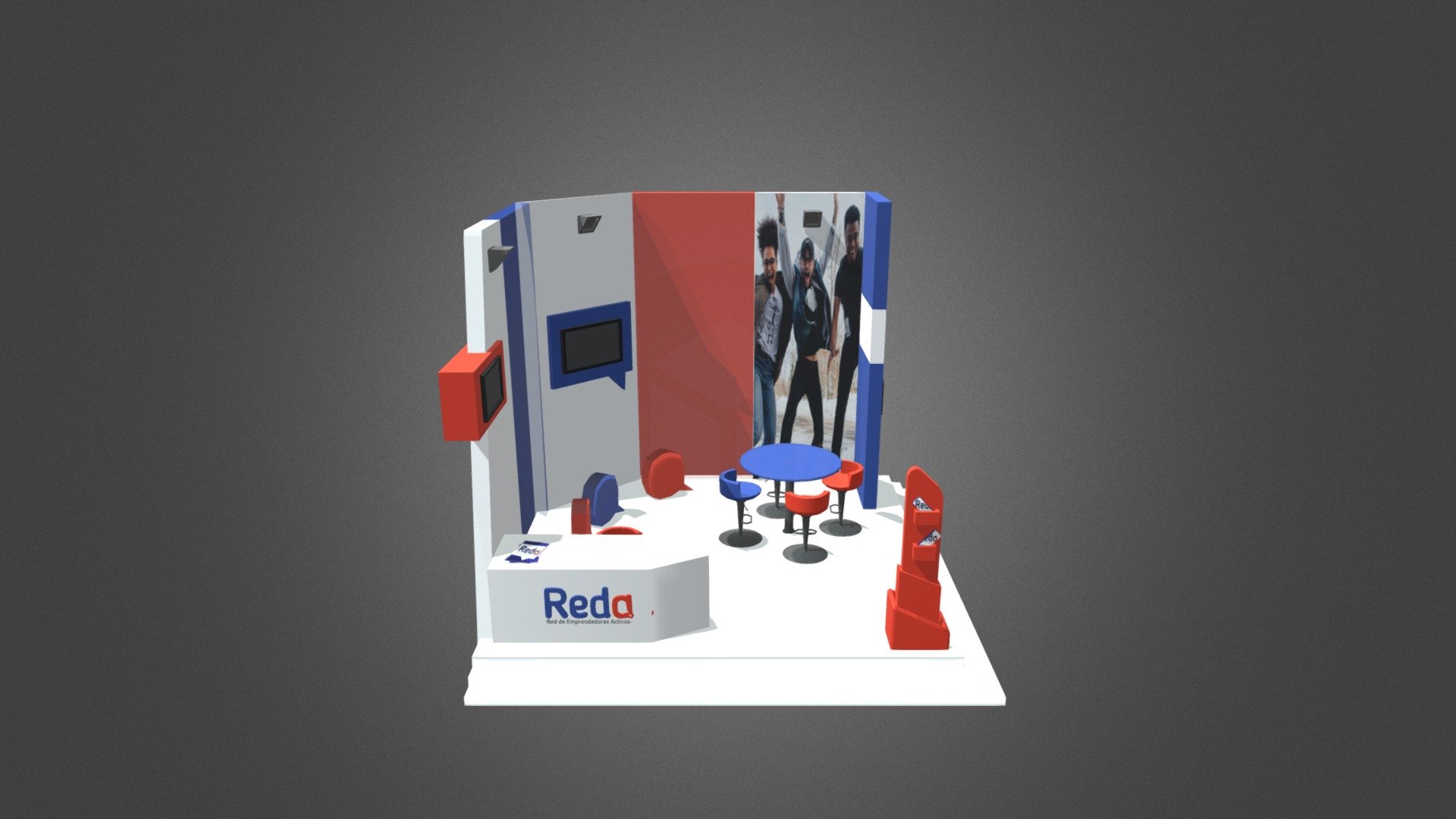 Reda stand Sketchfab - 3D model by Brandon Tello (@tello.brandon4 ...