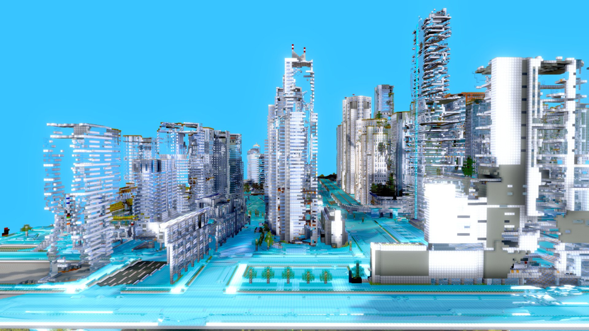 [Minecraft] WATER PUNK - 3D model by vaio_hig [d06659c] - Sketchfab