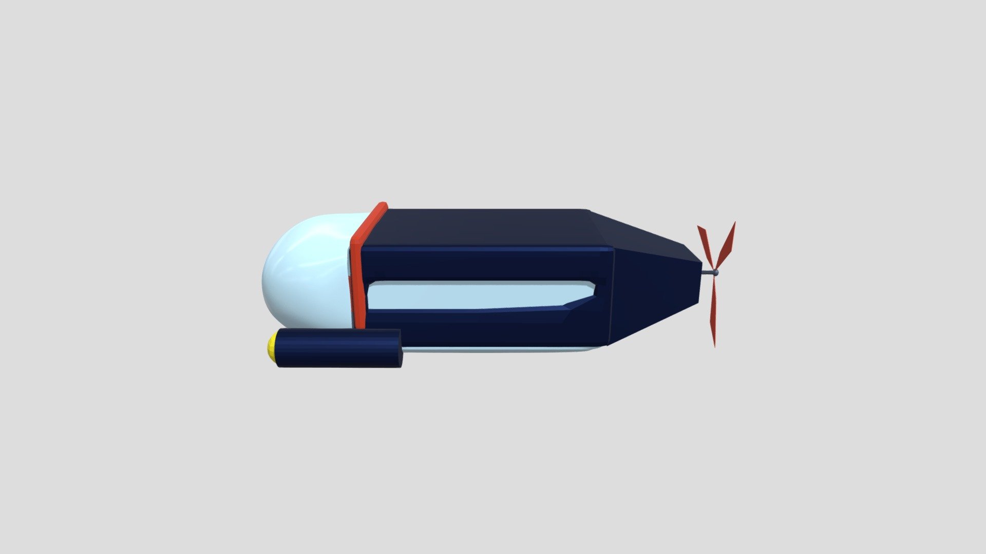 Simple Submarine - 3D model by Pons (@33780) [d0668ea] - Sketchfab