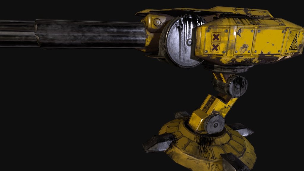 Sentry gun - 3D model by luunaris [d06ba5d] - Sketchfab