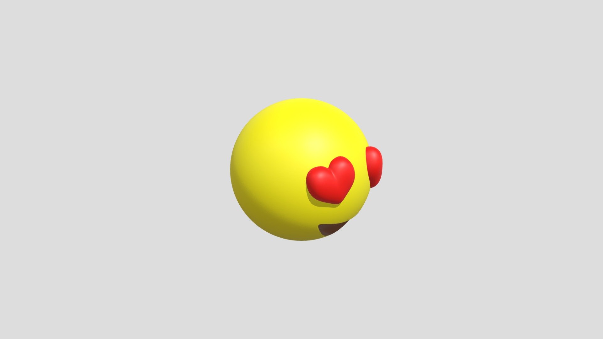 Heart Eyes Emoji - Download Free 3D model by Guilherme Navarro ...