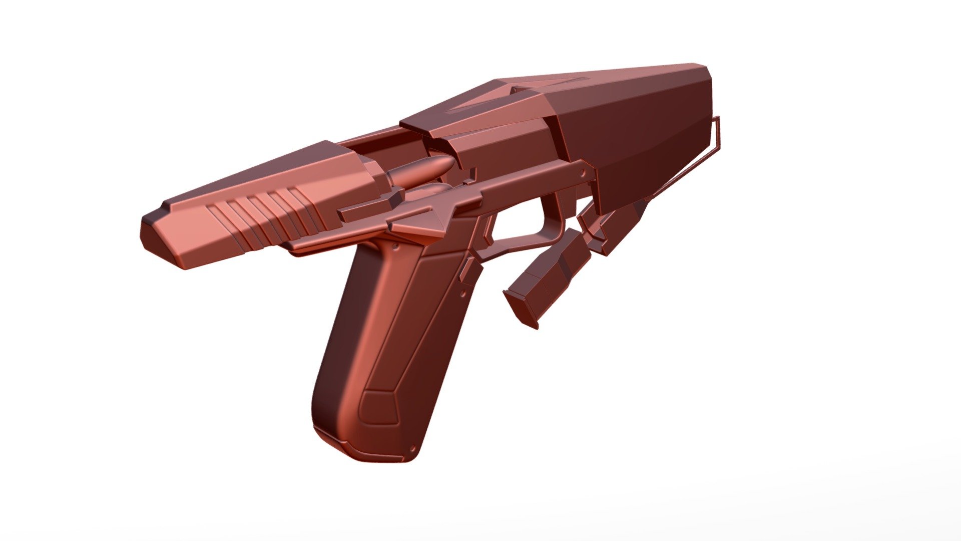 ENFORCER Pistol - Concept Model - 3D model by Benedict Neoh ...