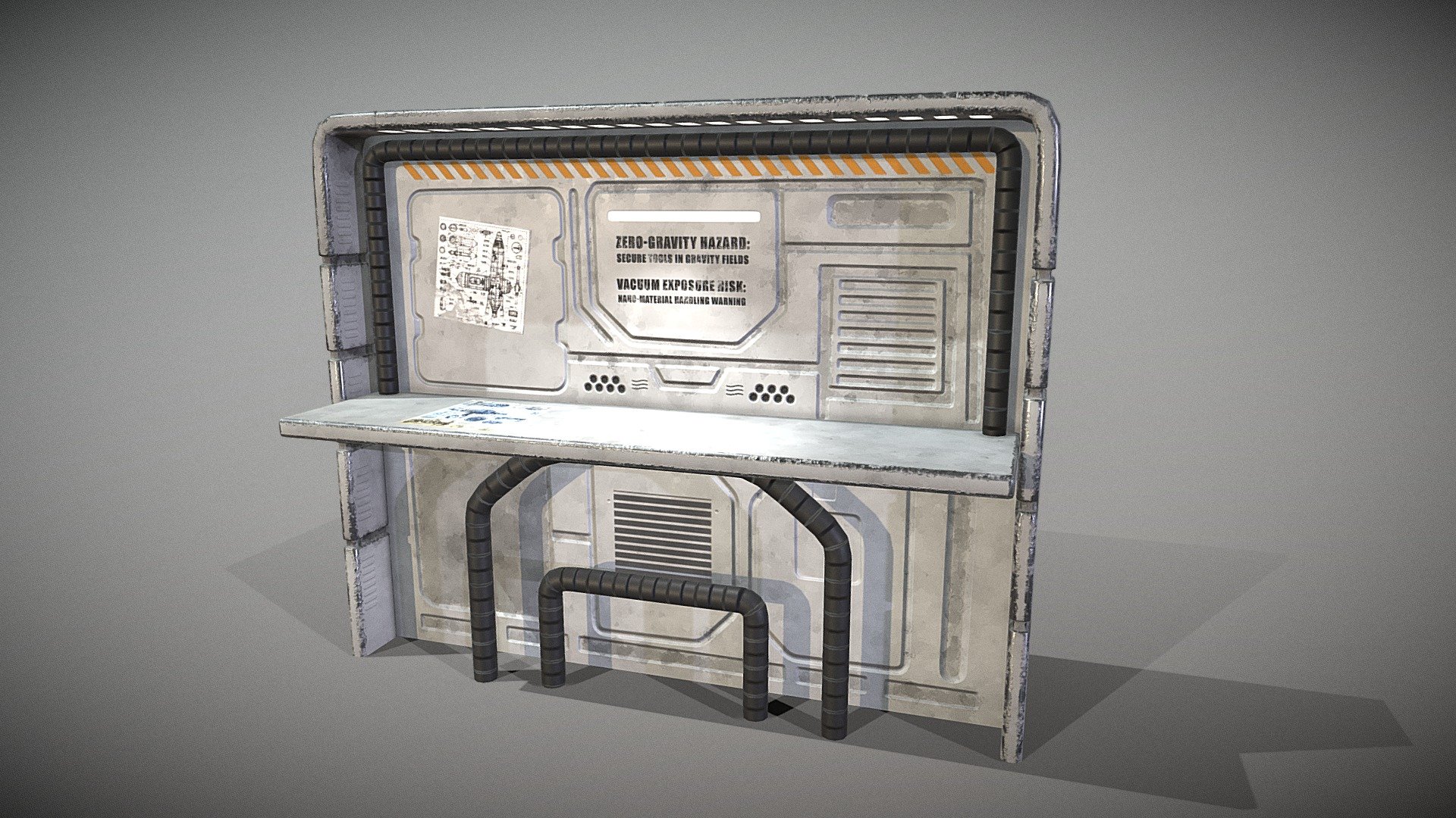 Scifi workbench - Buy Royalty Free 3D model by Sousinho [d071db4 ...