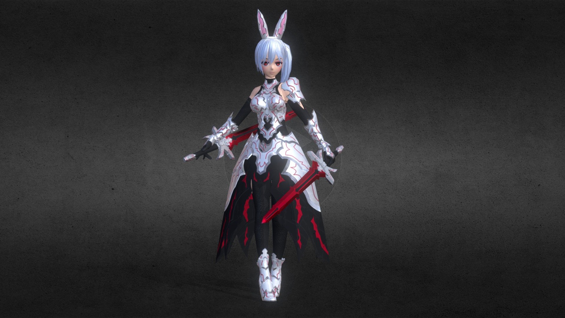 Rabid Bunny Usagi Pyon Pyon Girl - 3D model by NyaharoSensei [d07350d] - Sketchfab