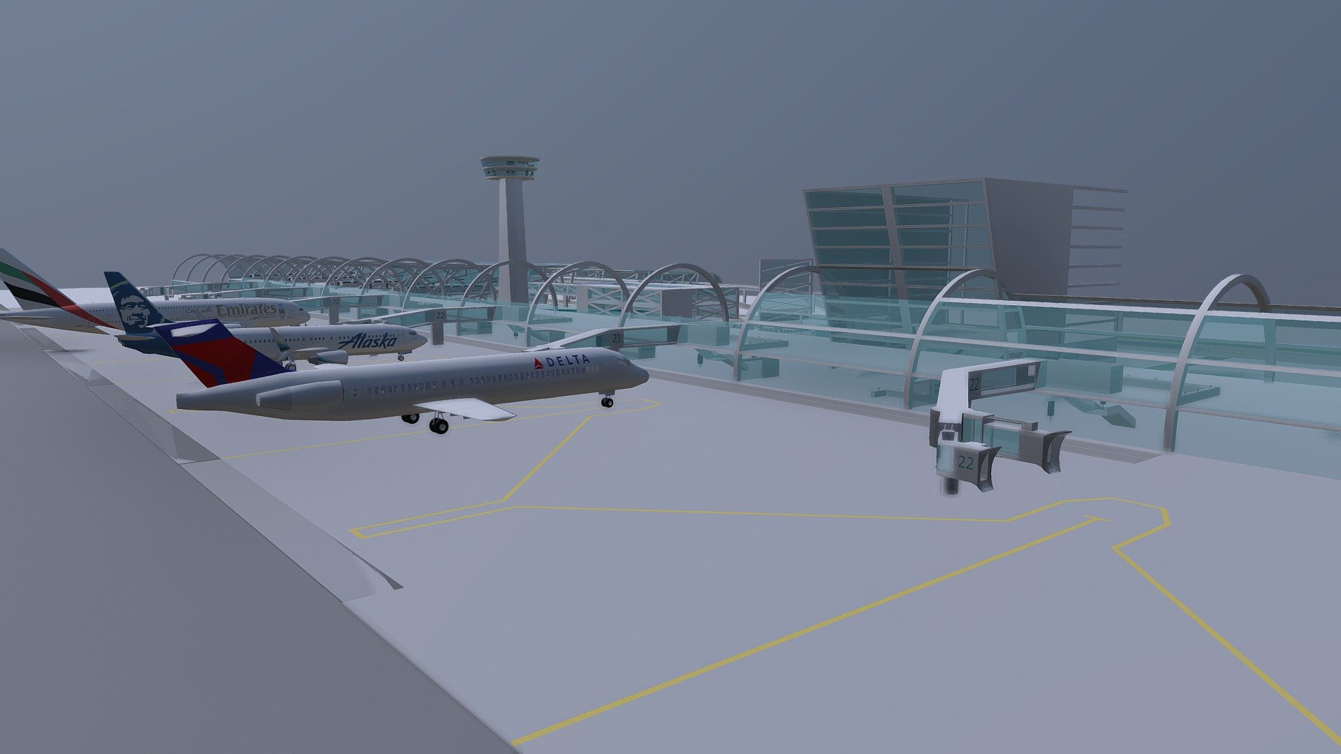 Airport - Download Free 3D model by mamont nikita (@mamontnikita62 ...