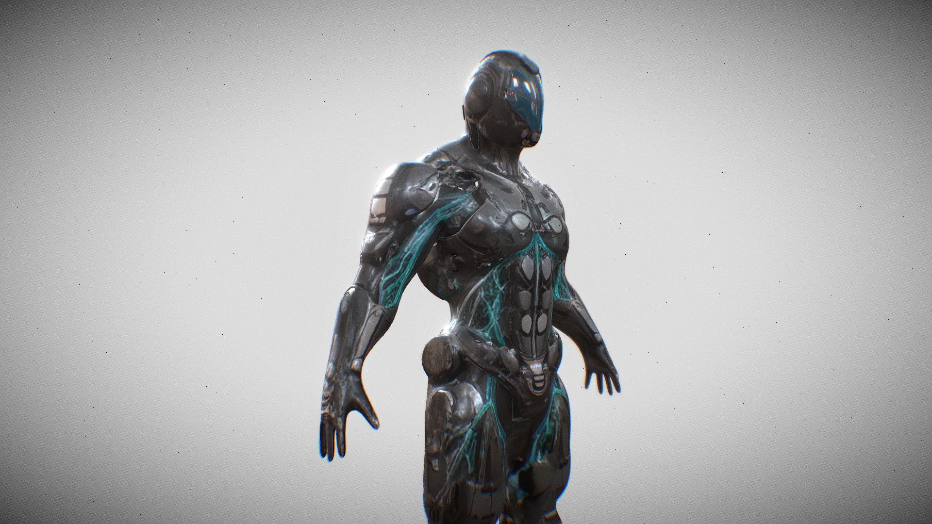 Futuristic Cybernet Warrior High Detail Sci Fi - Download Free 3D model by Faisu VFX Studio ...