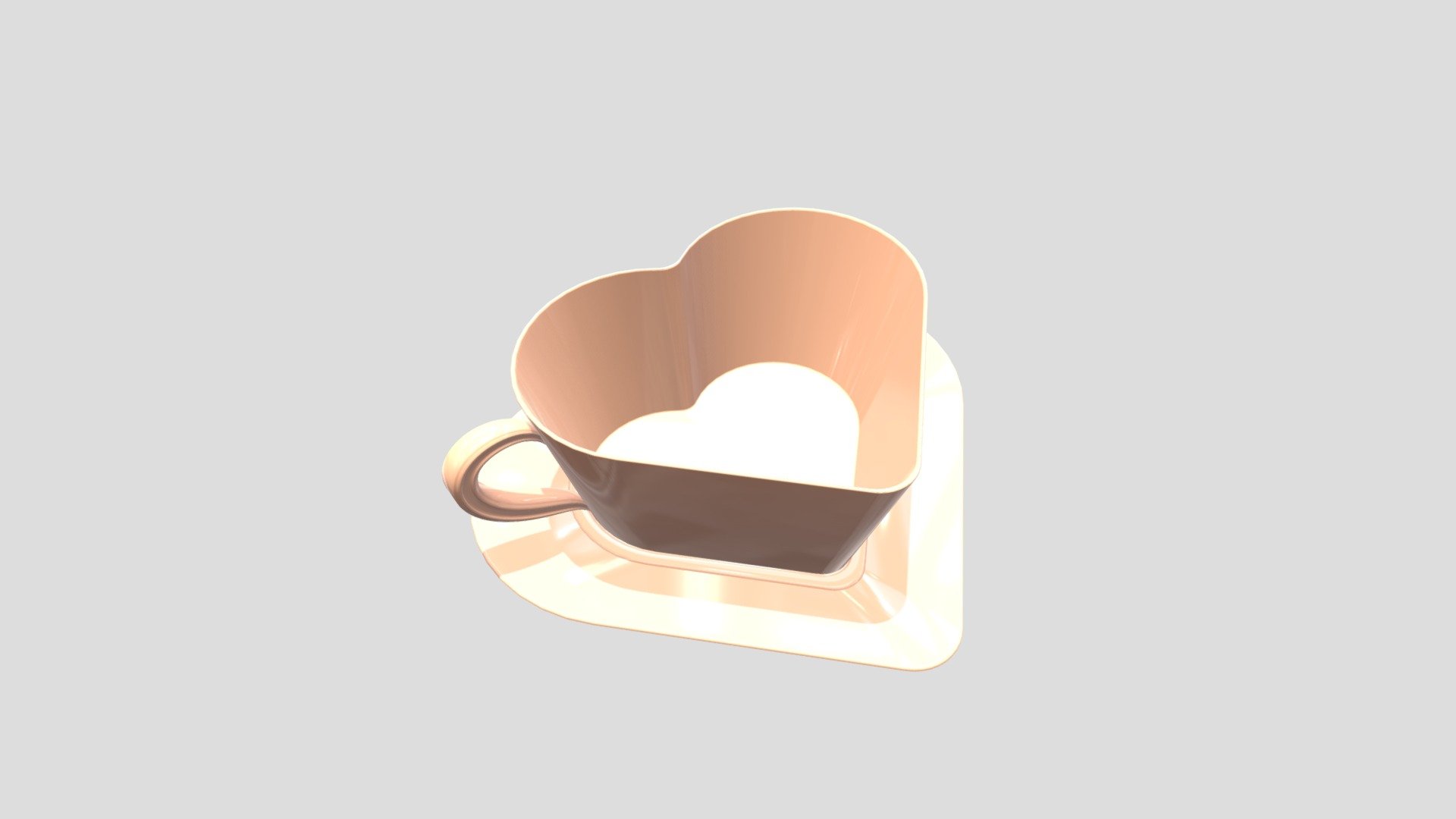 Heart Shaped Cup - 3D model by Ayse35 [d07cbee] - Sketchfab