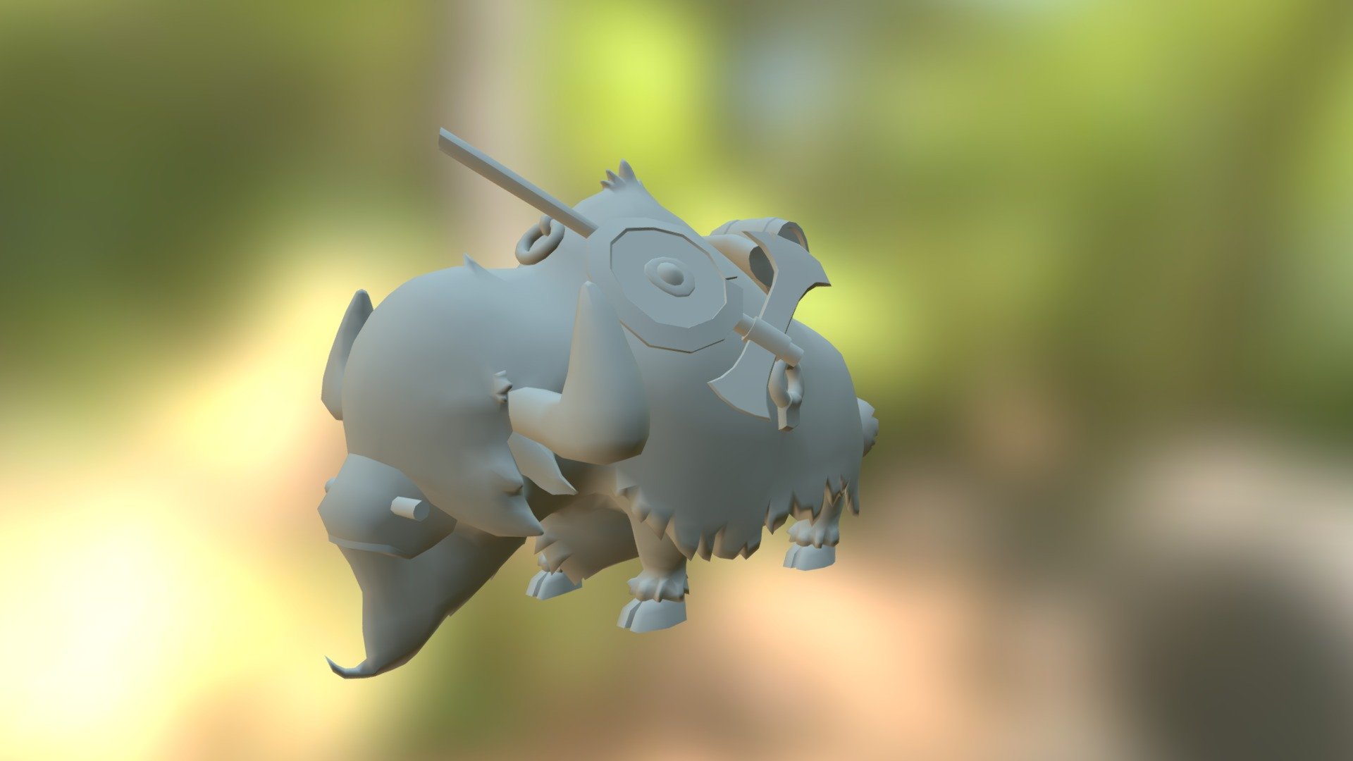 Fluffalo Rider Wip - 3D model by Alex Bishop (@alexbishop) [d07ce74 ...
