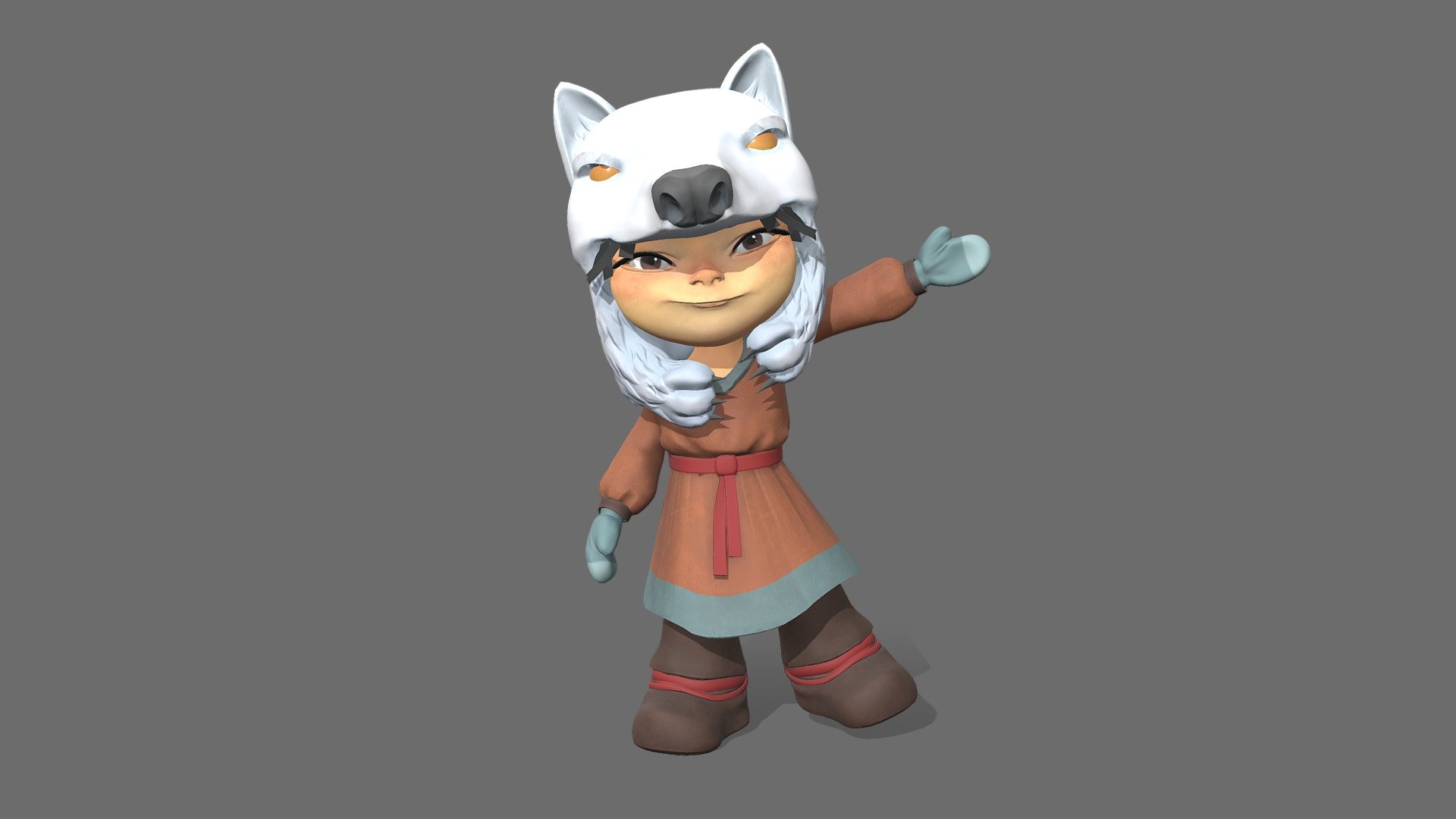 Wolf girl - Download Free 3D model by Sofia.albano [d07d6d6] - Sketchfab