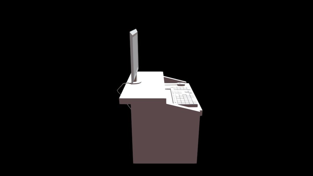 Computer Desk - Download Free 3D model by PedroValente [d0836e9 ...