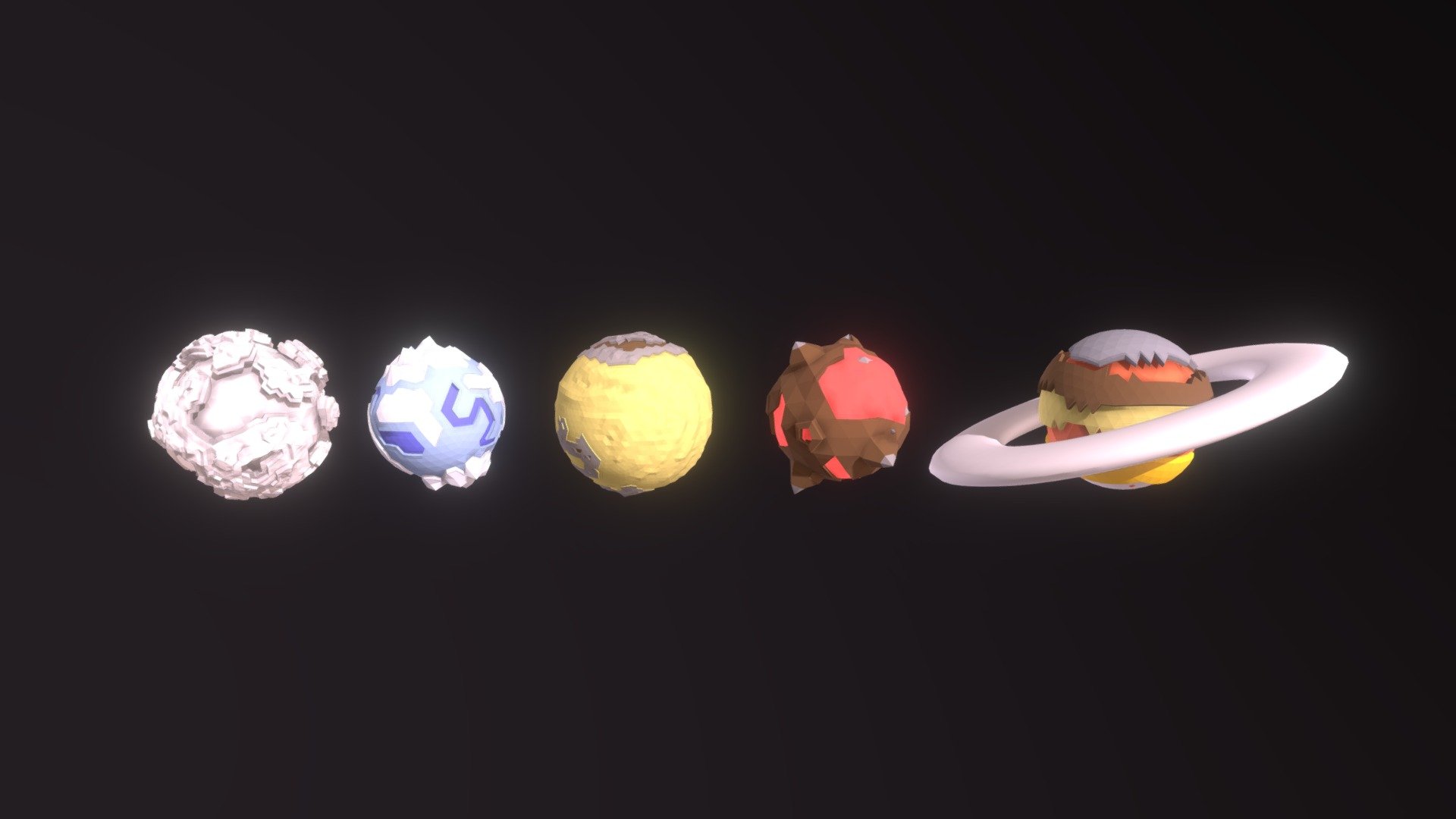 Planet Collection - Download Free 3D model by inoii [d0838de] - Sketchfab