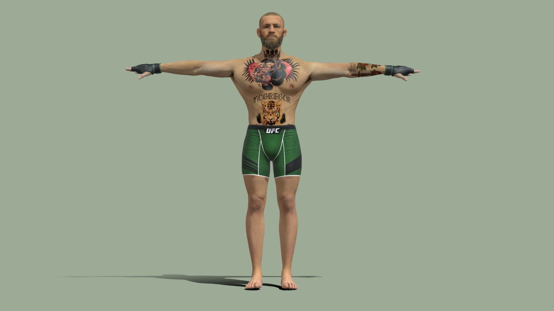 T-Pose Rigged Conor Mcgregor UFC - 3D model by 3dpassion.net ...