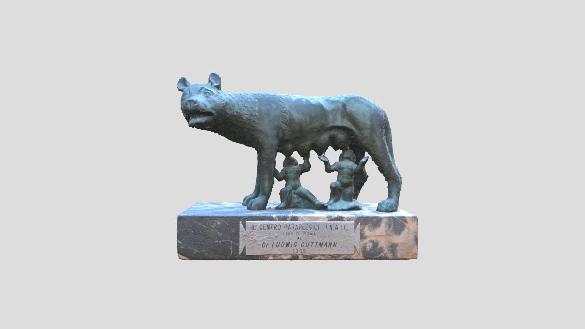 Romulus and Remus statue, 1962 - 3D model by NPHT [d08605c] - Sketchfab