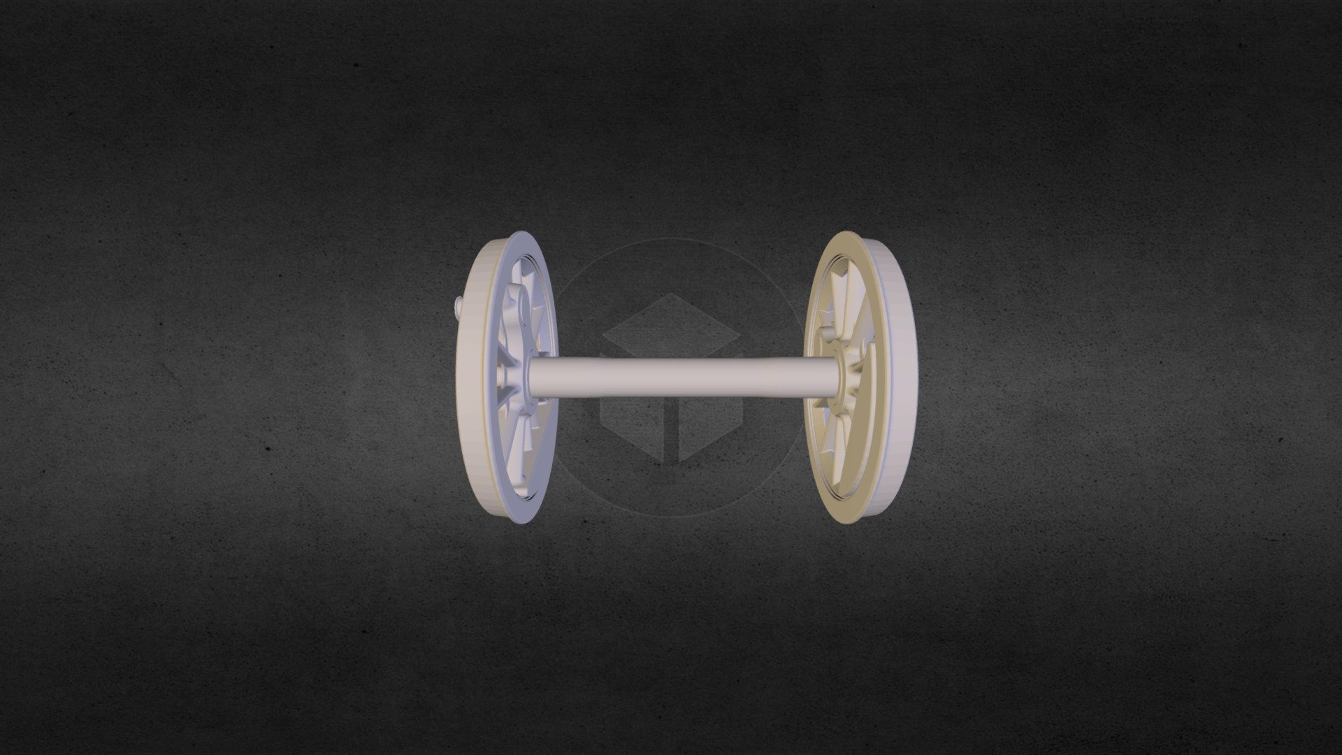 Steam locomotive wheel series Em - 3D model by Vyacheslav Krasovski ...
