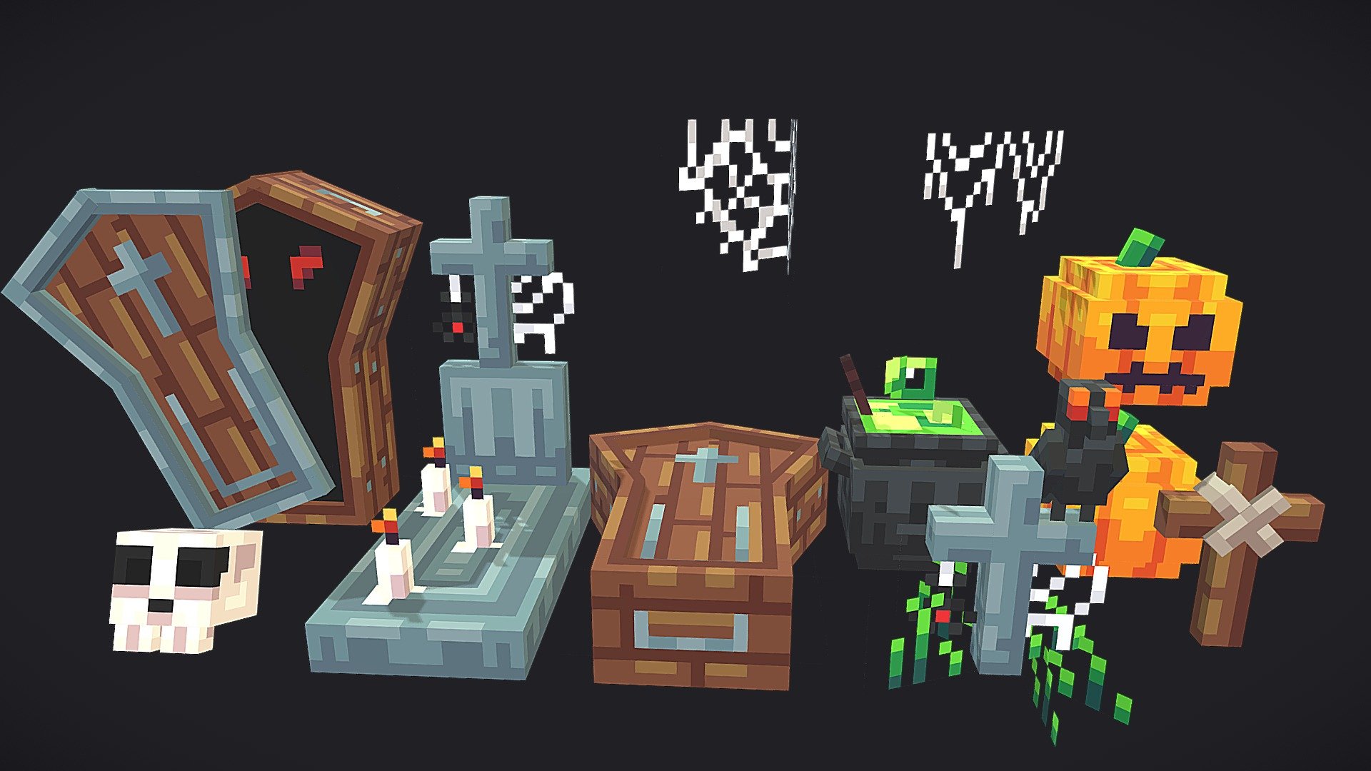 Halloween furniture pack - Buy Royalty Free 3D model by belka (@belka3 ...
