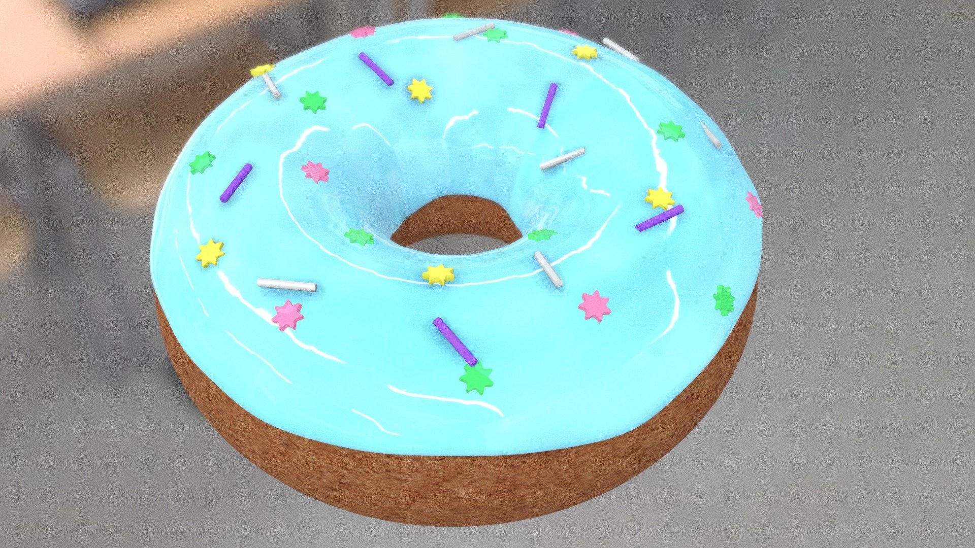 Donut - Download Free 3D model by 8bit (@8_bit) [d087bab] - Sketchfab