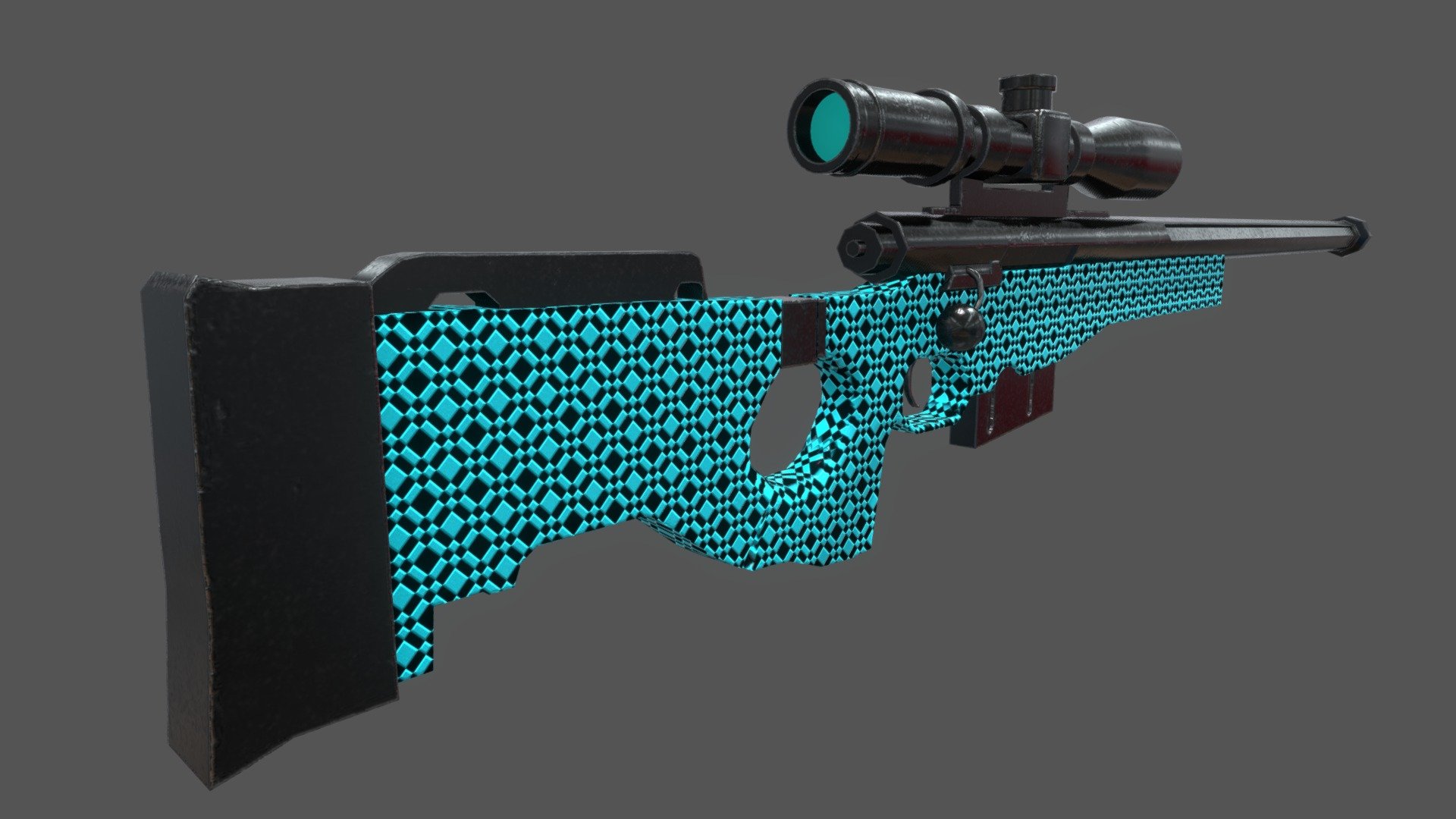 Blue AWP Sniper - 3D model by zack424 [d088b57] - Sketchfab