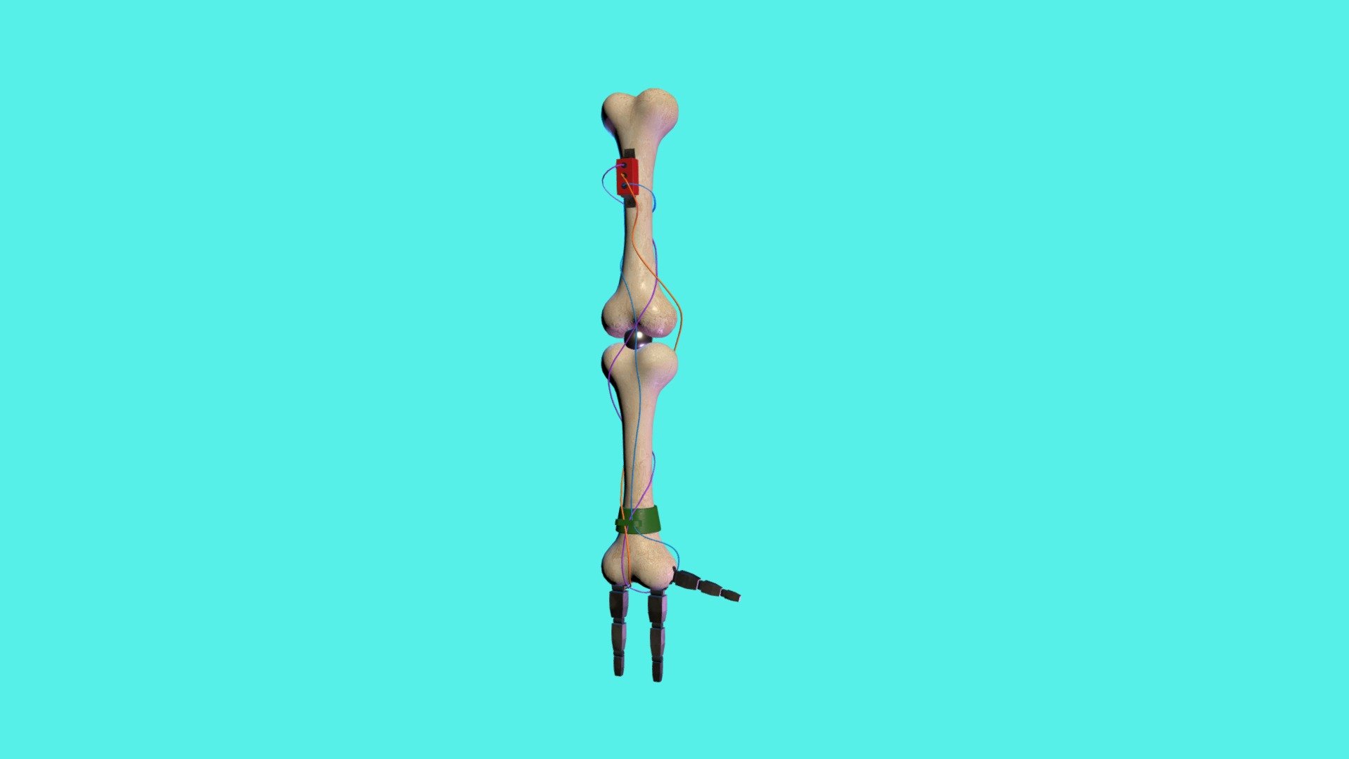 Cartoon Style Bone Arm Cyborg - 3D model by DoubtNot [d08b432] - Sketchfab