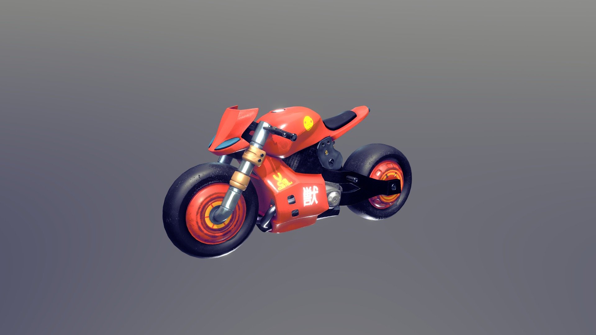 Custom Bike - 3D model by vendel_cg [d08cd46] - Sketchfab