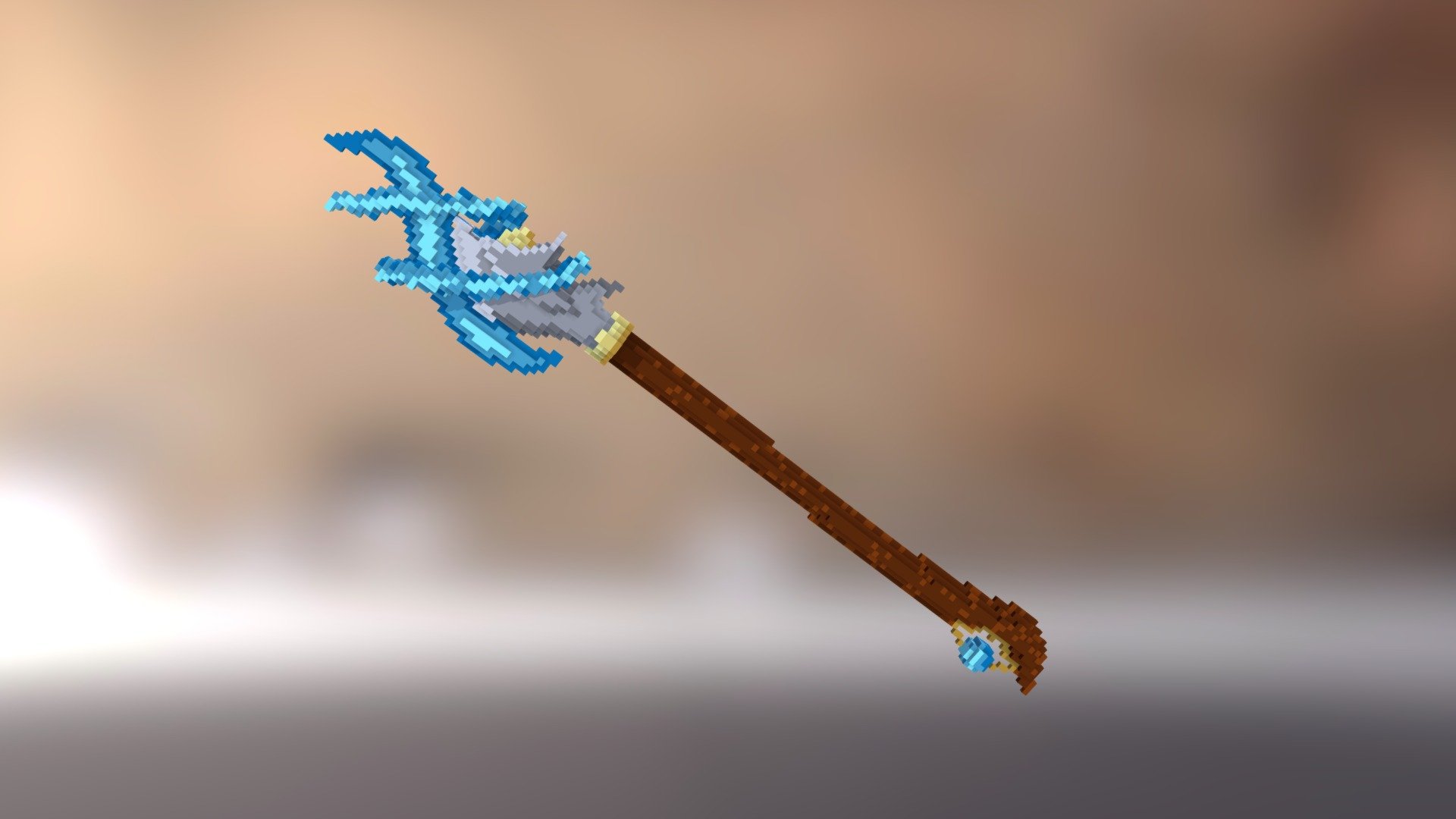Staff of Water - 3D model by Robert B (@robert.burik) [d08d30c] - Sketchfab
