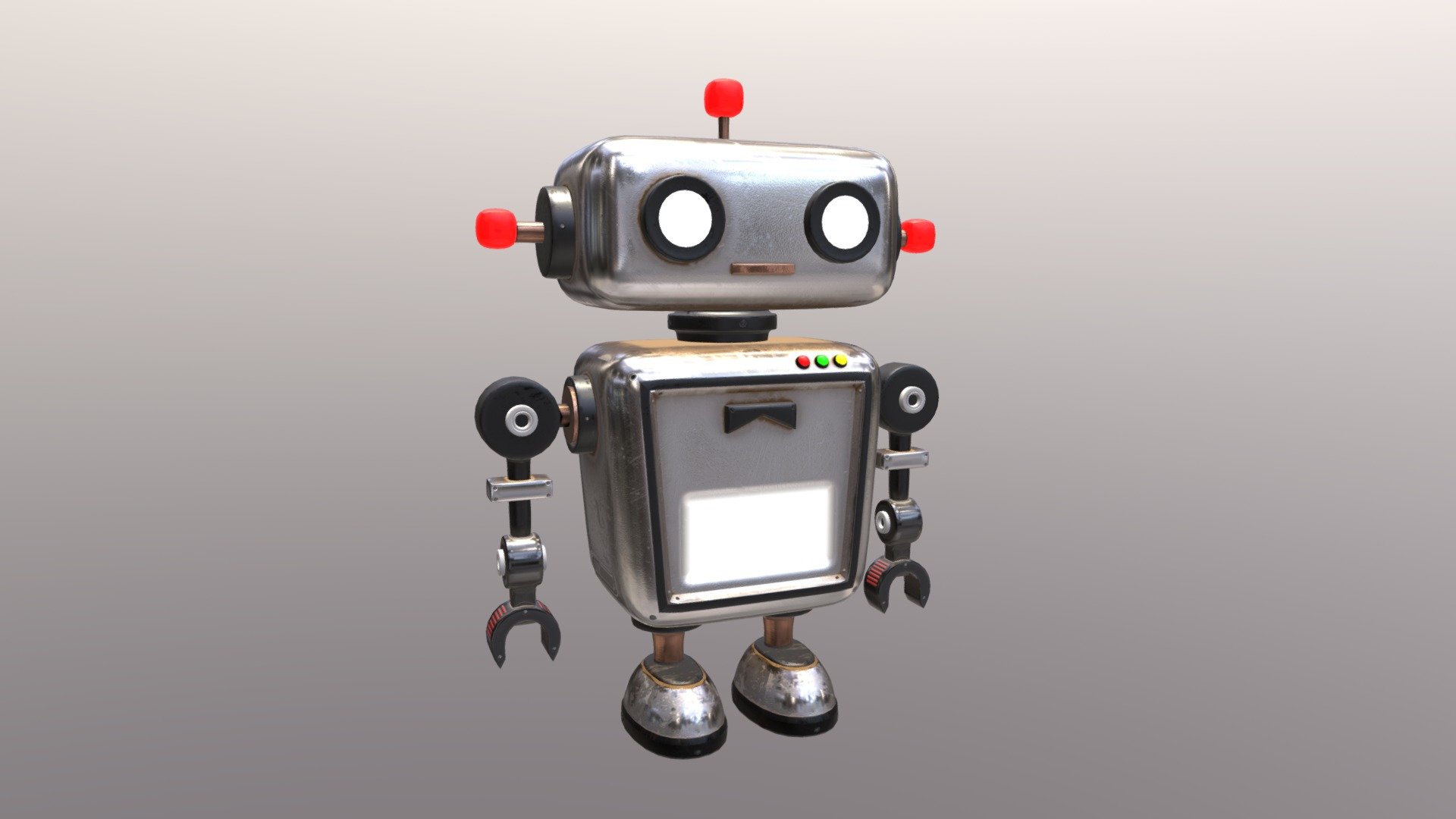 Cute Bipedal Robot 3 - Buy Royalty Free 3D model by James Ooi (@jamesiesx) [d08d712] - Sketchfab ...